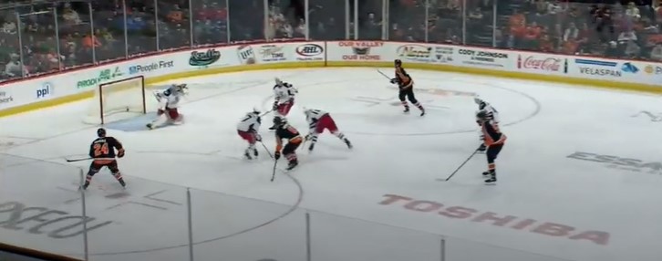 Emil Andrae scores his first career goal in a blowout loss to Hartford ...