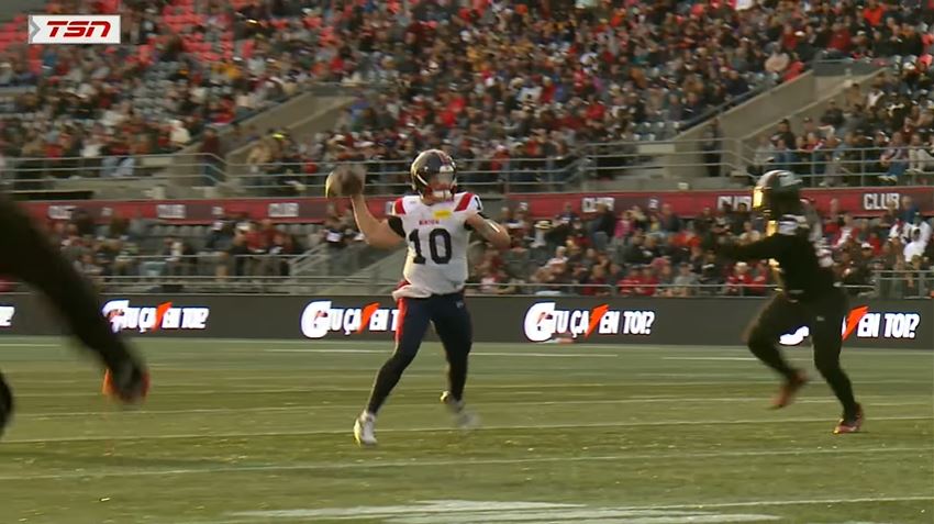 Davis Alexander overcomes an elbow injury to lead the Alouettes to ...